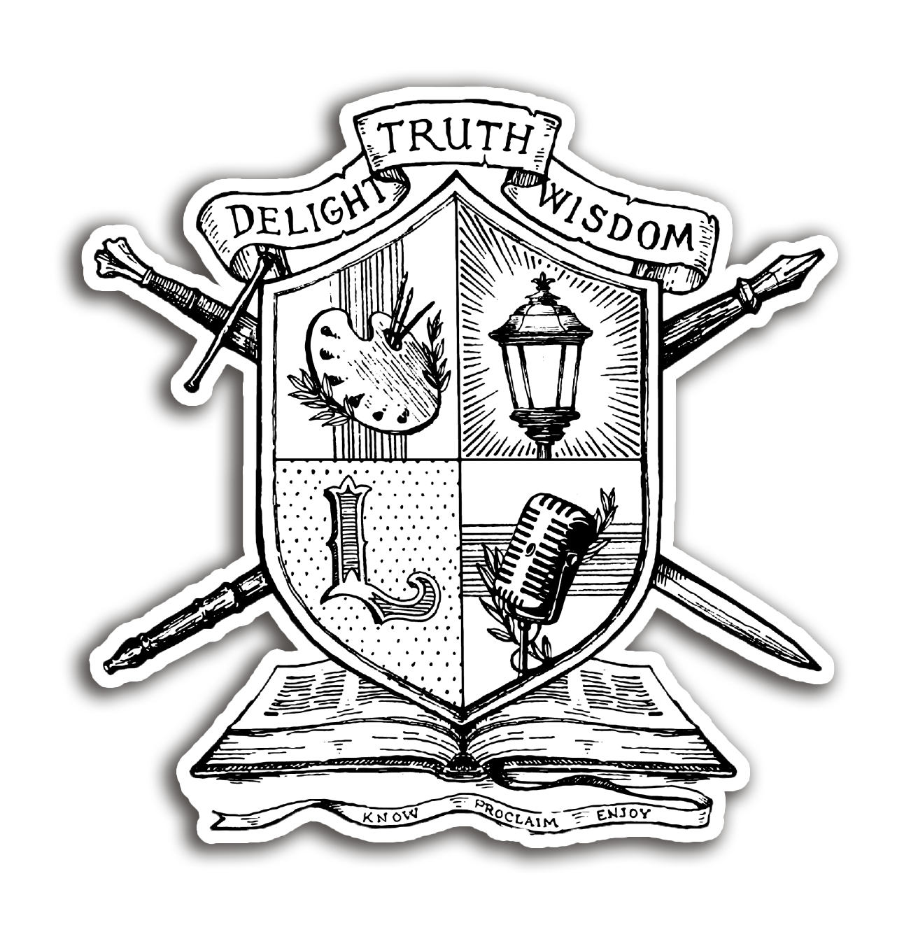 Lamplighter Crest Sticker - Lamplighter Ministries